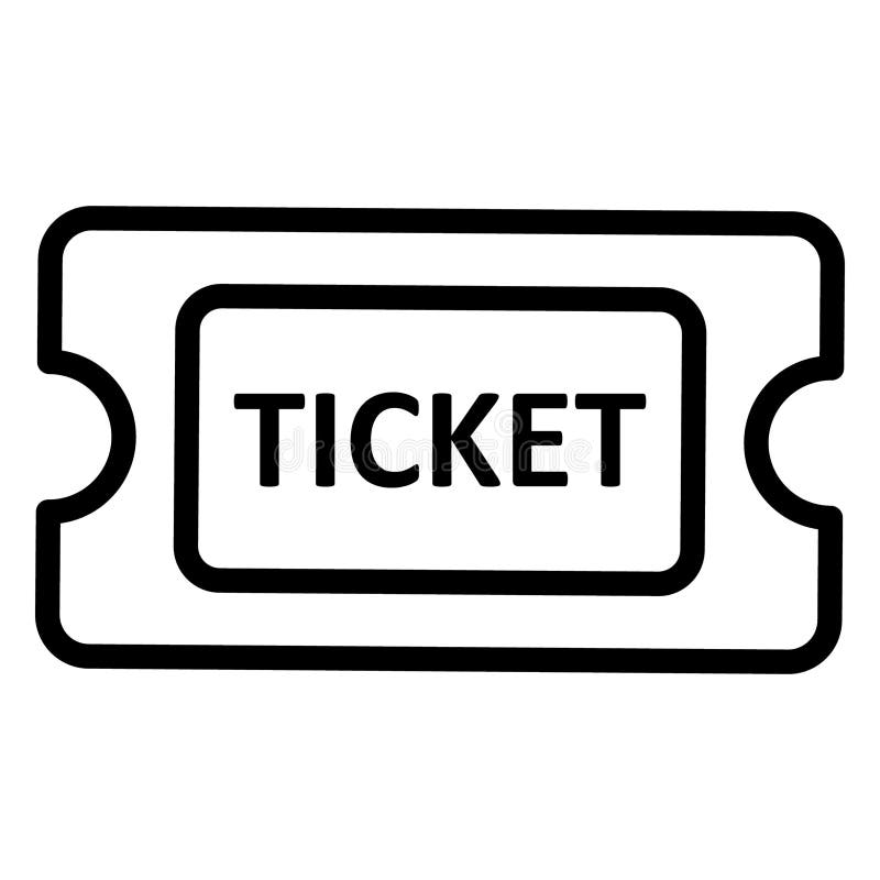 Entry Ticket Isolated Vector Icon Which Can Easily Modify or Edit Stock ...