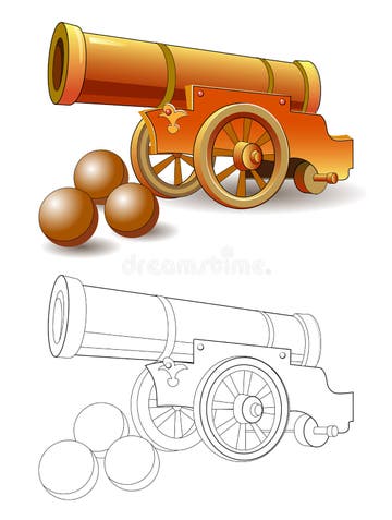 Outline Cannon Stock Illustrations – 4,674 Outline Cannon Stock ...