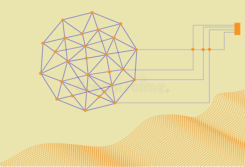 Abstract Futuristic Grid Gradient Network Web Background Scientific ...