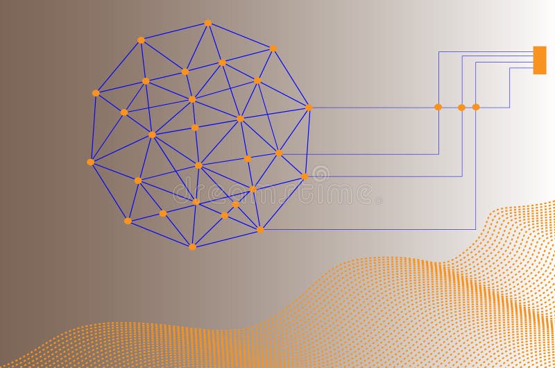 Abstract Futuristic Grid Gradient Network Web Background Scientific ...