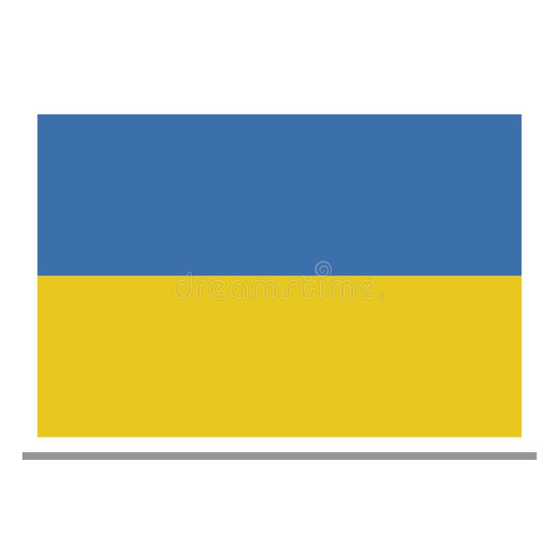 Flag of Ukraine Flag Isolated Vector Illustration You Can Edit it Stock ...