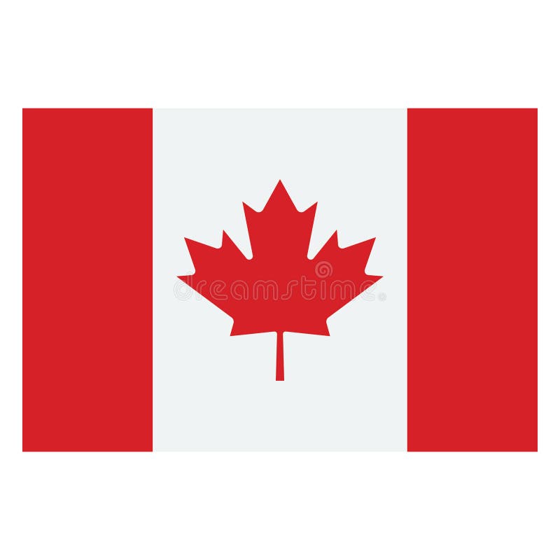 Canada Flag Isolated Vector Illustration You Can Edit it Stock Vector ...