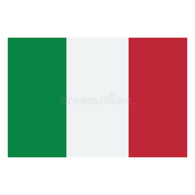 Flag of Italy Flag Isolated Vector Illustration You Can Edit it Stock ...