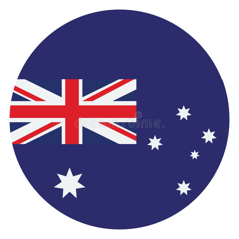 Australia Flag Isolated Vector Illustration You Can Edit it Stock ...