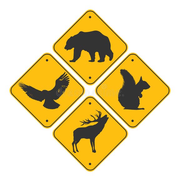 Wildlife Road Signs Australia Stock Illustrations – 52 Wildlife Road ...