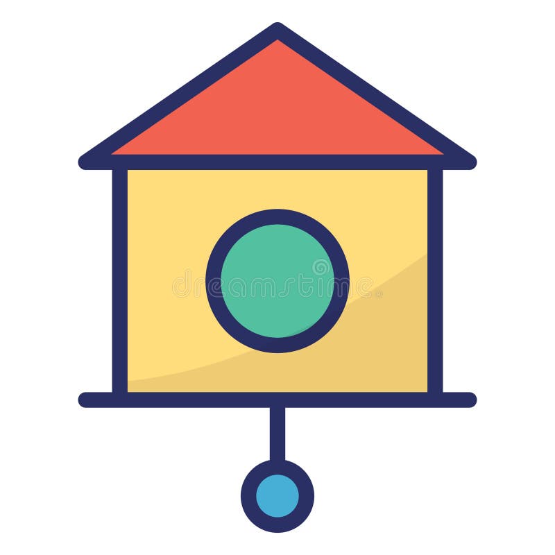 Pendulum Clock Isolated Isolated Vector Icon Easily Editable Easily ...