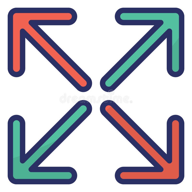 Expand Screen Isolated Isolated Vector Icon Easily Editable Easily ...