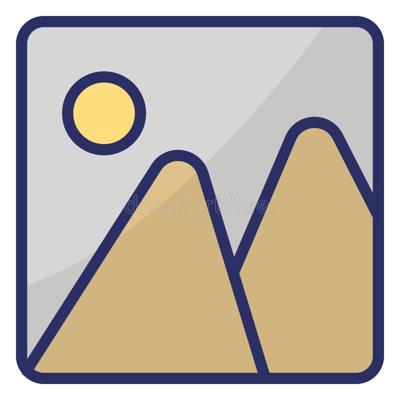 Landscape Isolated Isolated Vector Icon Easily Editable Easily Editable ...