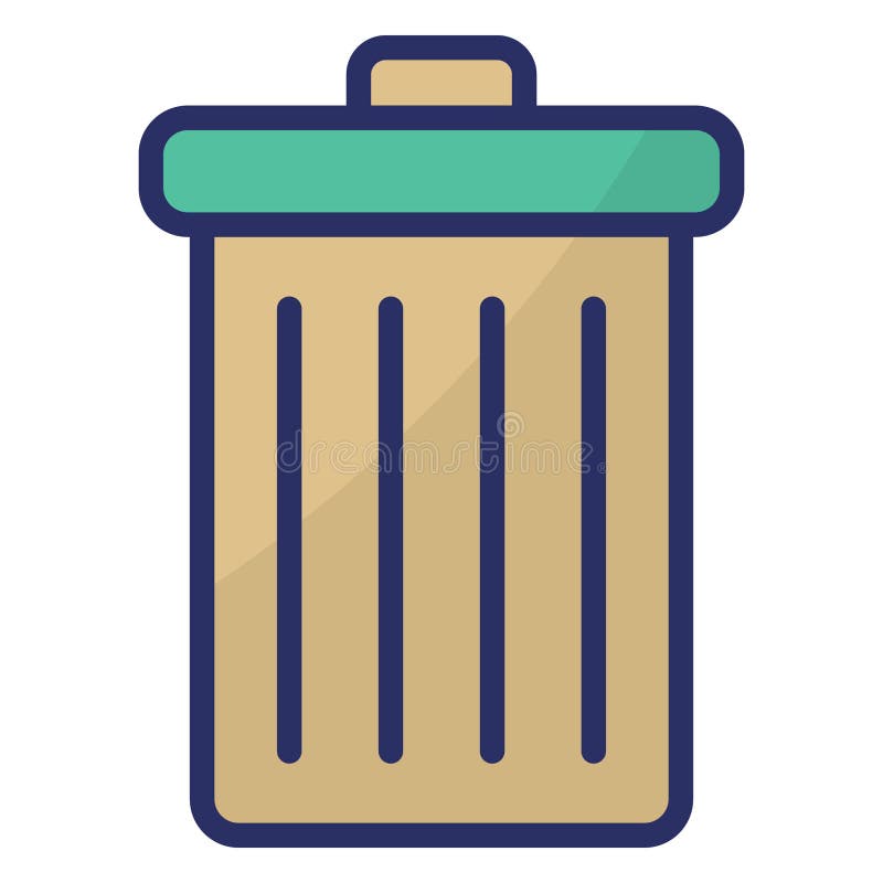 Dustbin Isolated Isolated Vector Icon Easily Editable Easily Editable ...
