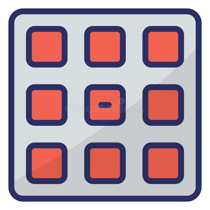 Keypad Isolated Isolated Vector Icon Easily Editable Easily Editable ...