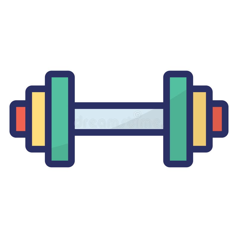 Dumbbells Isolated Isolated Vector Icon Easily Editable Easily Editable Stock Illustration ...
