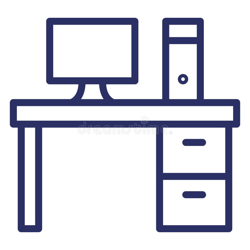 Workstation Isolated Isolated Vector Icon Easily Editable Easily ...