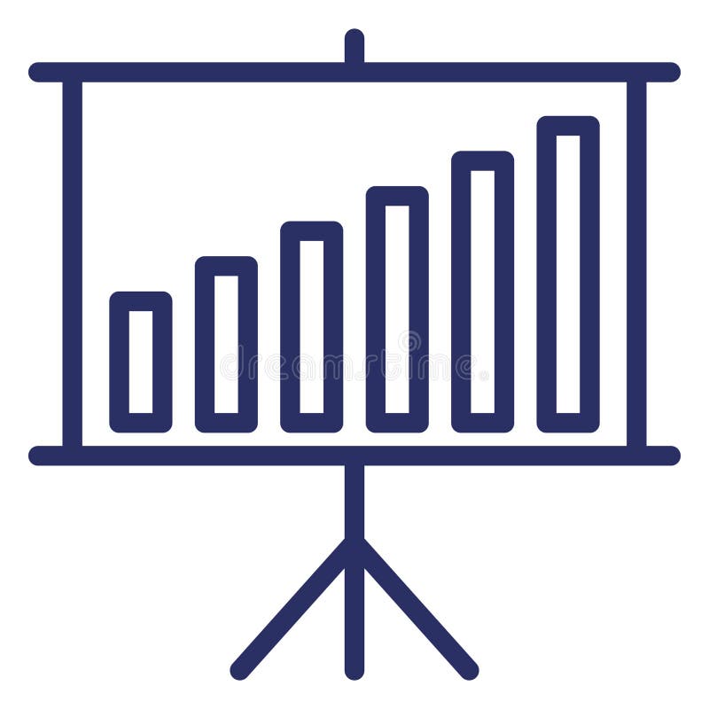 Graph Presentation Isolated Isolated Vector Icon Easily Editable Easily ...