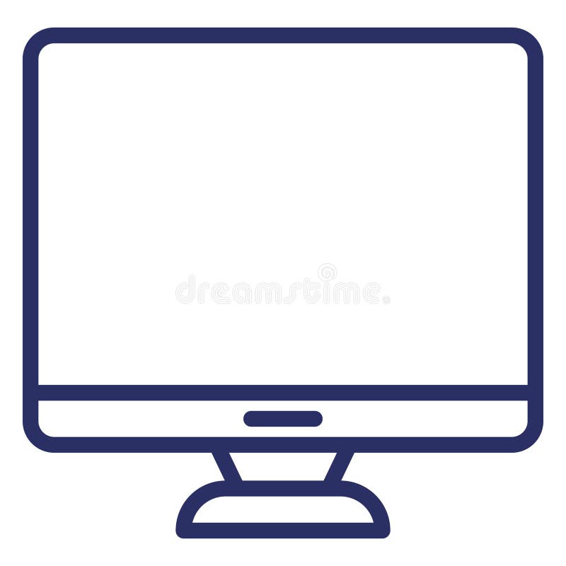 Monitor Isolated Isolated Vector Icon Easily Editable Easily Editable ...