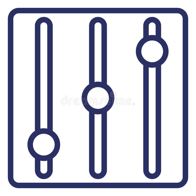 Equalizer Isolated Isolated Vector Icon Easily Editable Easily Editable Stock Illustration ...