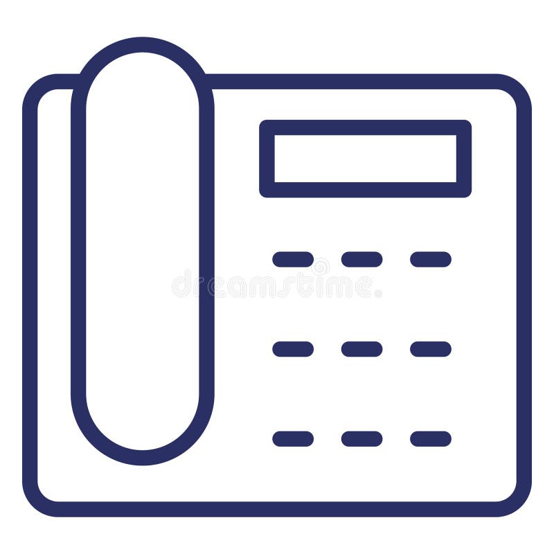 Landline Isolated Vector Icon Which Can Easily Modify or Edit Stock ...