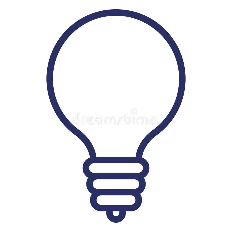 Bright Light Bulb Isolated Vector Icon that Can Easily Modify or Edit ...