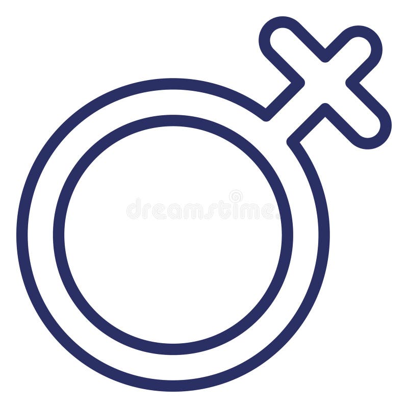 FeMale Sign Isolated Isolated Vector Icon Easily Editable Easily ...