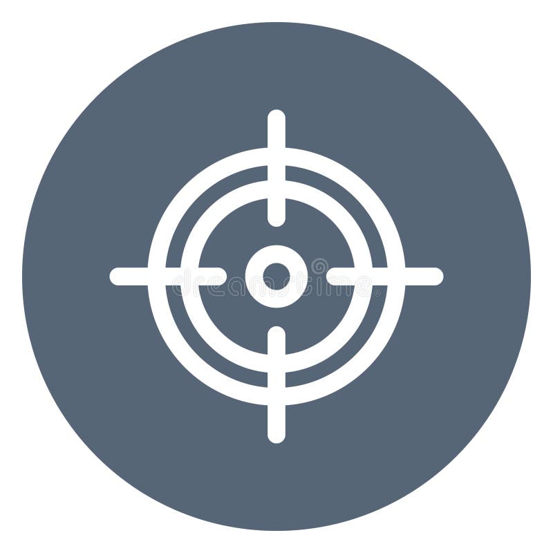 Gun Shooting Target Isolated Vector Icon Which Can Easily Modify or ...