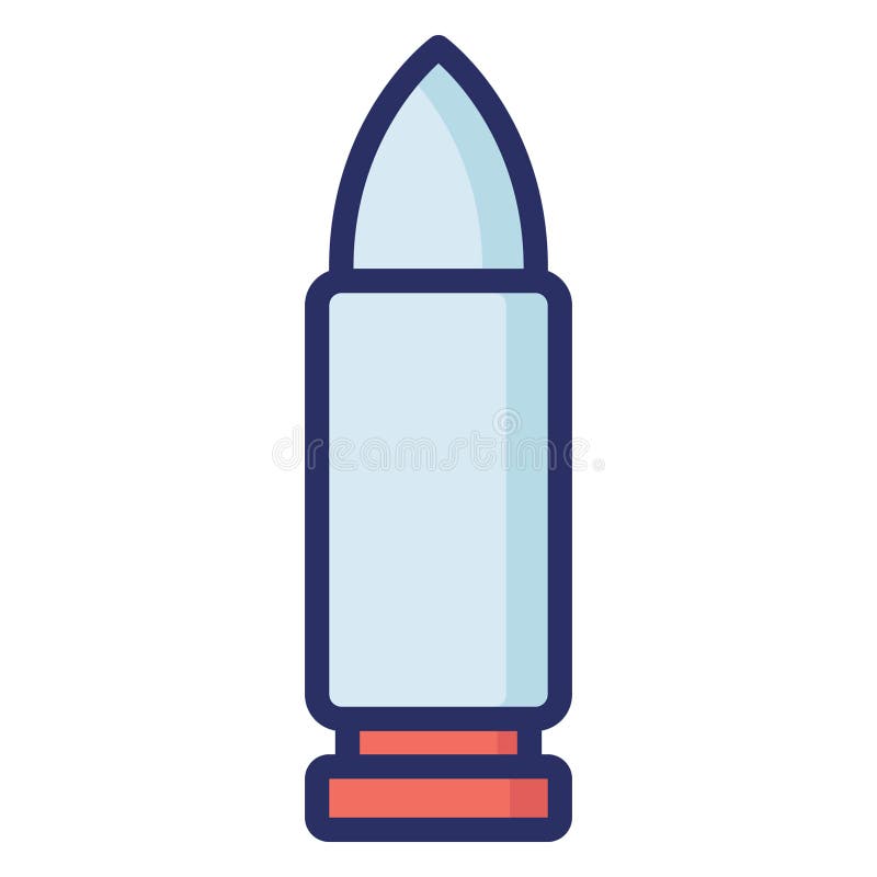 Bullet Isolated Vector Icon Which Can Easily Modify or Edit Stock ...