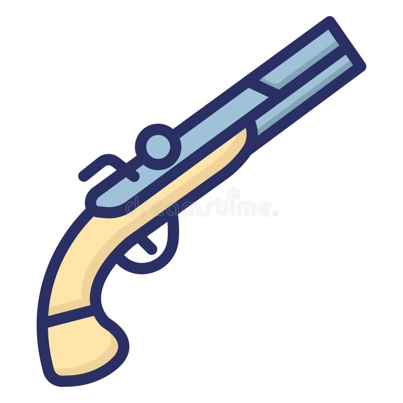 Gun Isolated Vector Icon Which Can Easily Modify or Edit Stock Vector ...