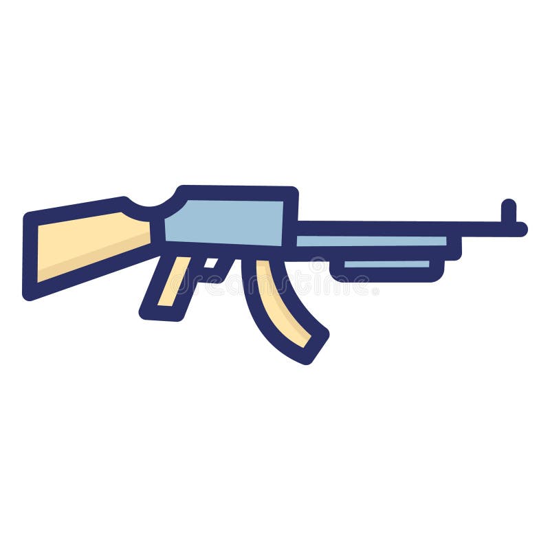 Gun Isolated Vector Icon Which Can Easily Modify or Edit Stock Vector ...