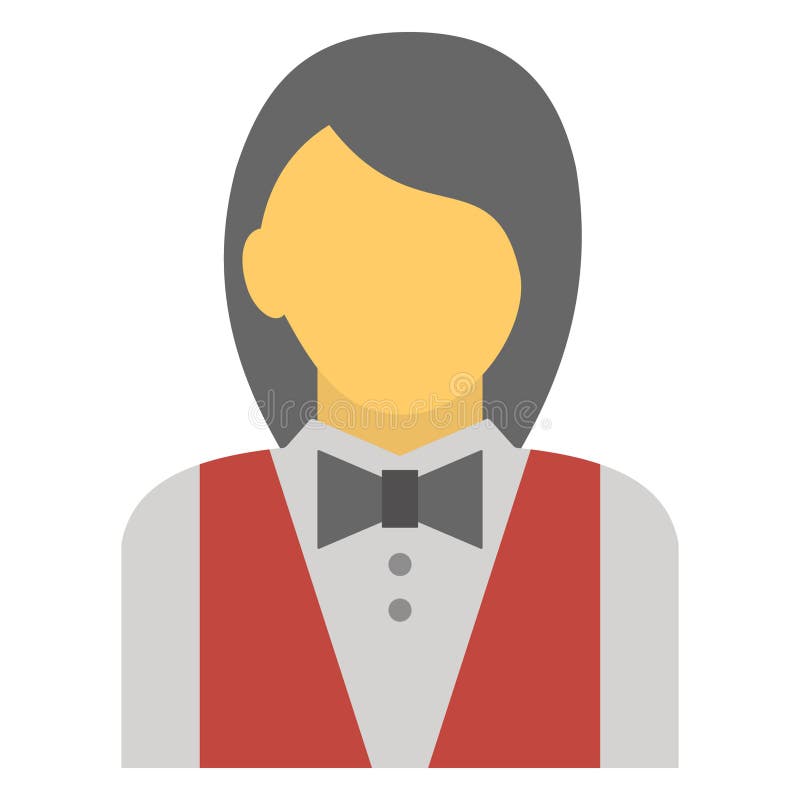 Butler Color Vector Icon Isolated and Fully Editable Stock Vector ...