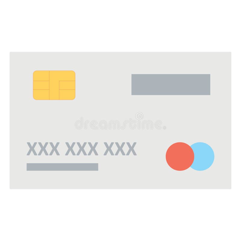 Atm Card Color Vector Icon Isolated and Fully Editable Stock Vector ...