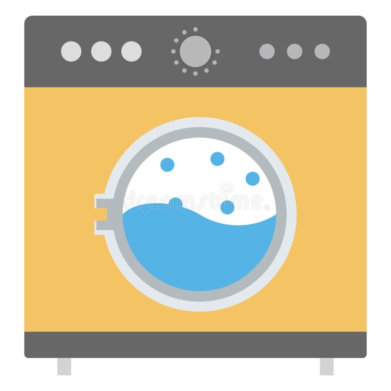 Automatic Machine Color Vector Icon Isolated and Fully Editable Stock ...