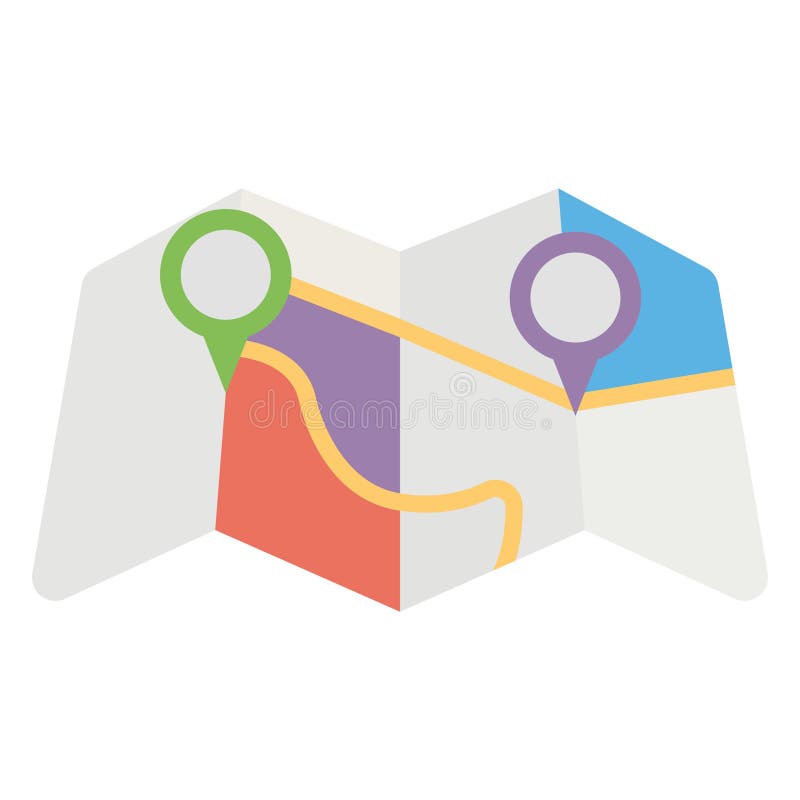 Destination Color Vector Icon Isolated and Fully Editable Stock Vector ...