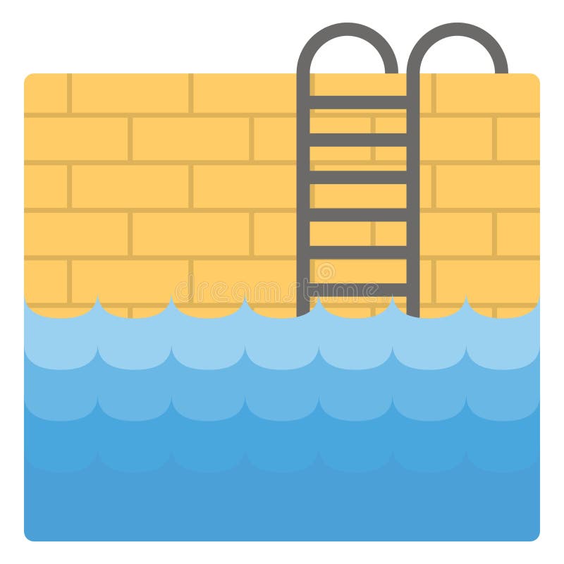 Deep Pool Color Vector Icon Isolated and Fully Editable Stock Vector ...