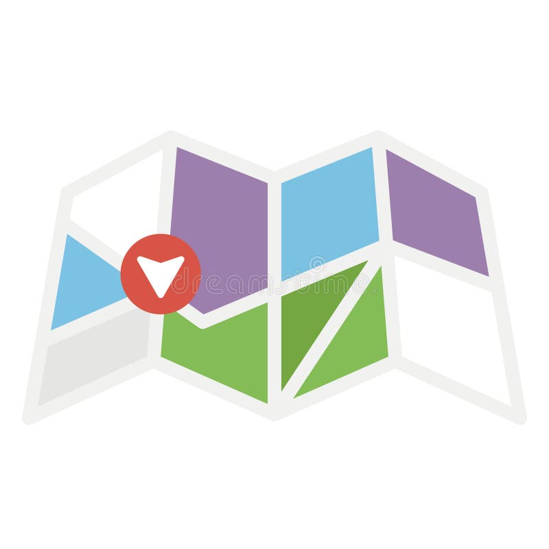 Navigation Map Isolated Vector Icon Which Can Easily Modify or Edit ...