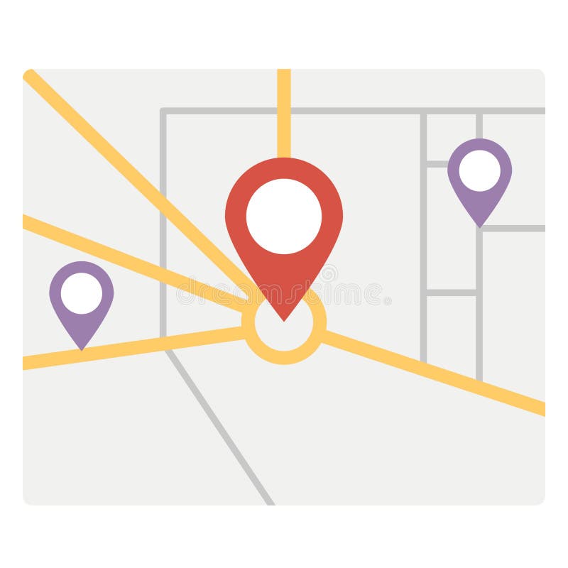 Cell Phone Location Isolated Color Vector Icon Which Can Easily Modify ...