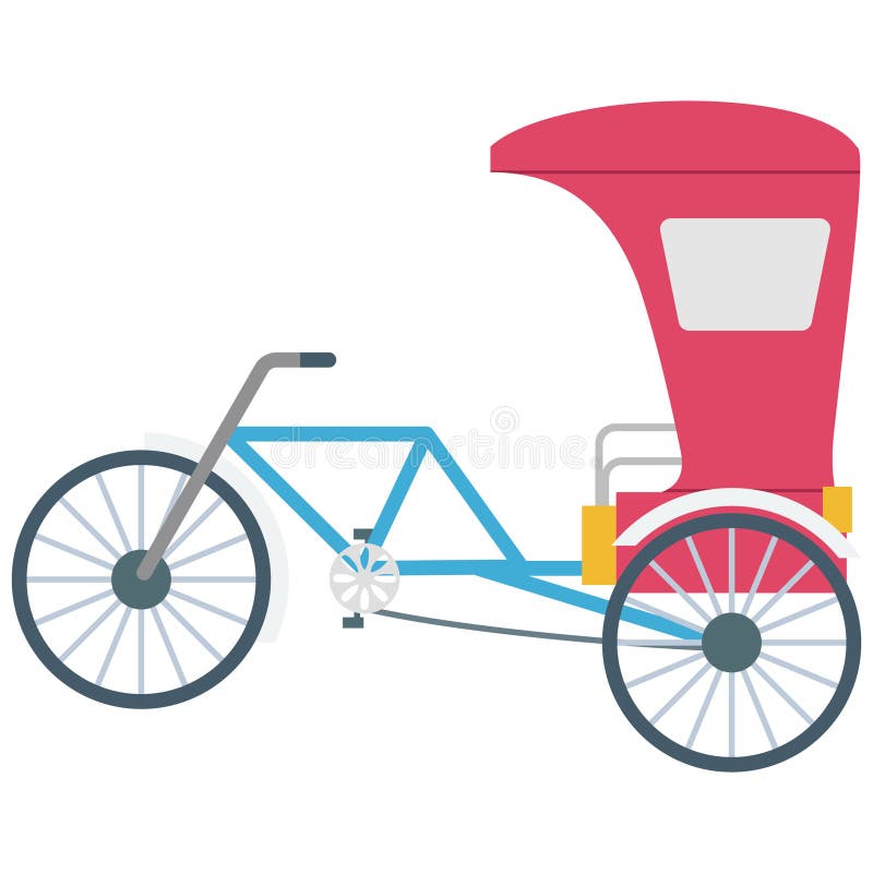 Cycle Rickshaw Stock Illustrations – 428 Cycle Rickshaw Stock ...