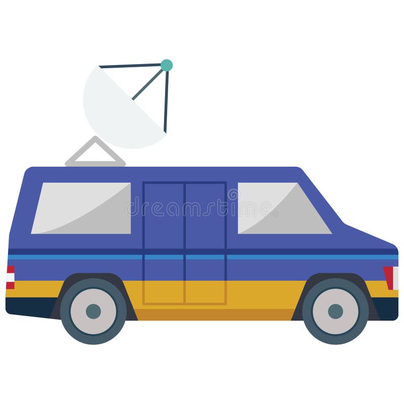 Media Vehicle Color Vector Icon Which is Fully Editable, You Can Modify ...