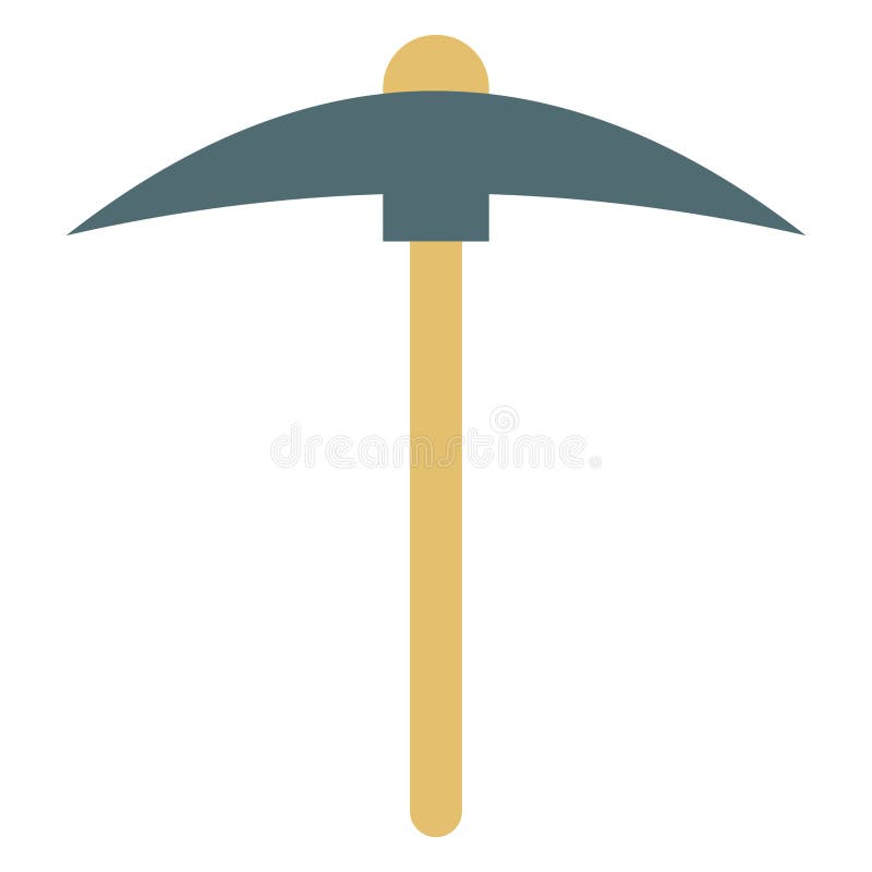 Digging Tool Color Vector Icon that Can Easily Modify or Edit Stock ...