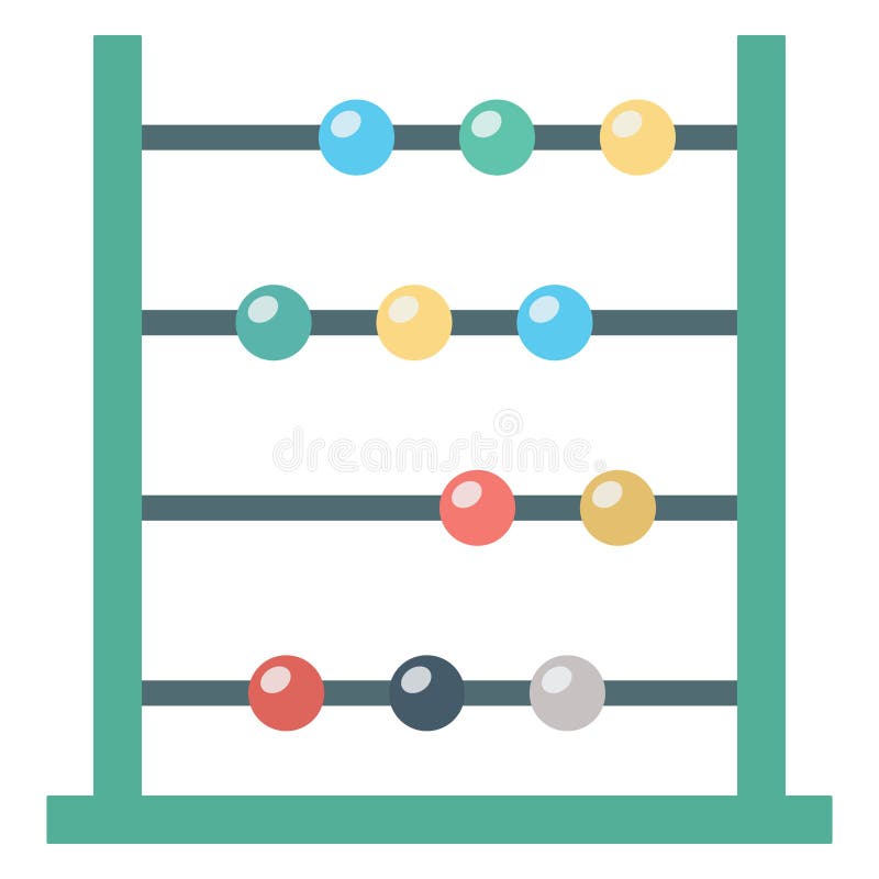 Abacus Color Vector Icon Which Can Easily Modify or Edit Stock Vector ...
