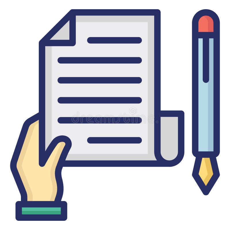 Contract Isolated Vector Icon Which Can Easily Modify or Edit Stock ...