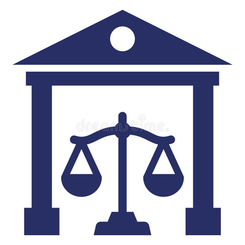 Court Building Isolated Vector Icon Which Can Easily Modify or Edit ...