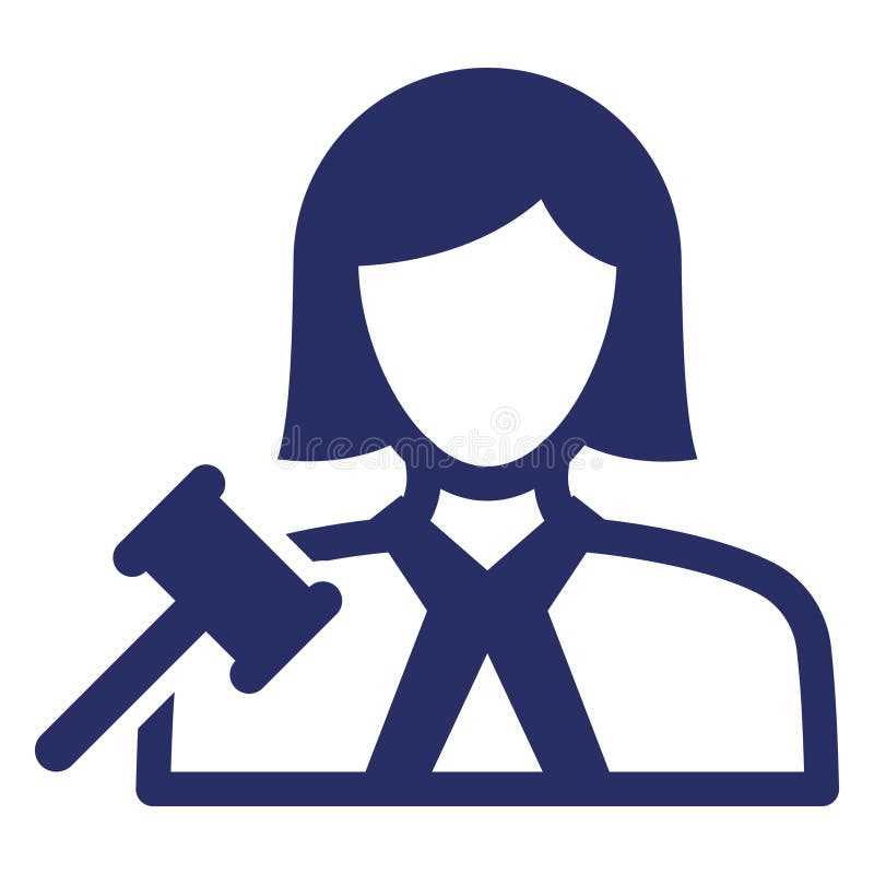 Female Advocate Isolated Vector Icon Which Can Easily Modify or Edit ...