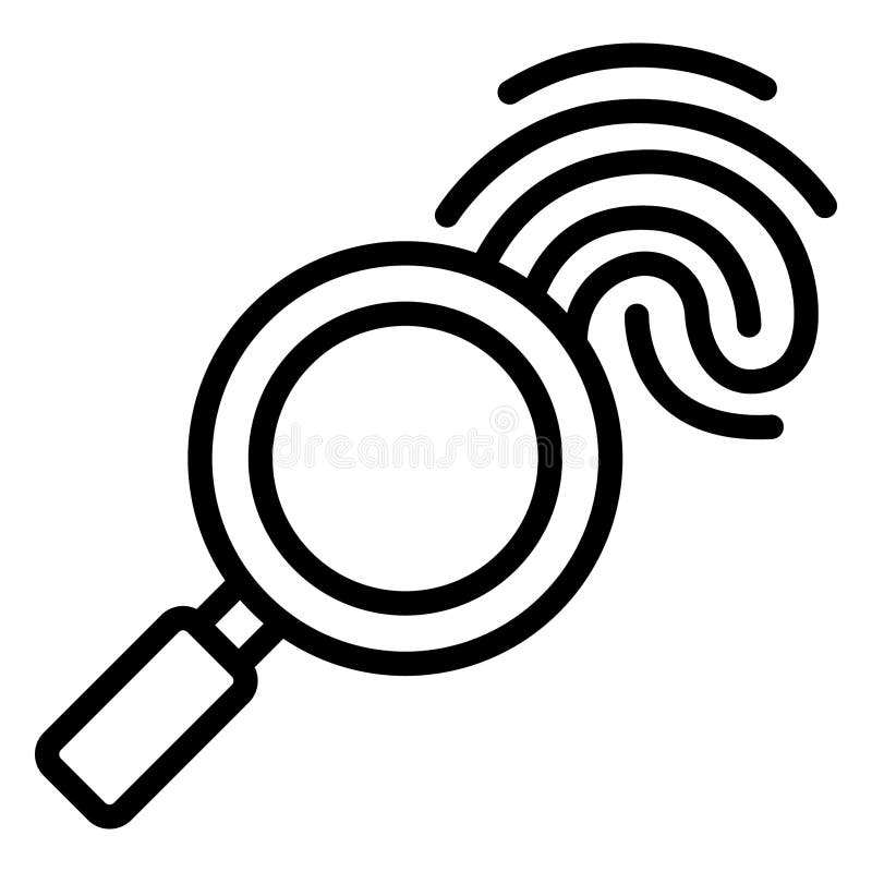 Forensics Isolated Vector Icon Which Can Easily Modify or Edit Stock ...