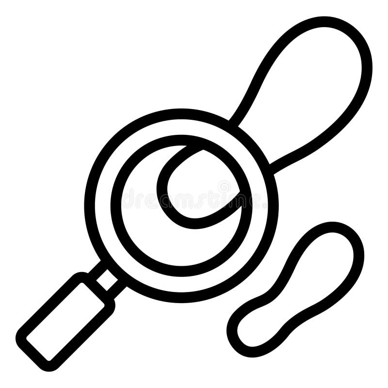 Forensics Isolated Vector Icon Which Can Easily Modify or Edit Stock ...
