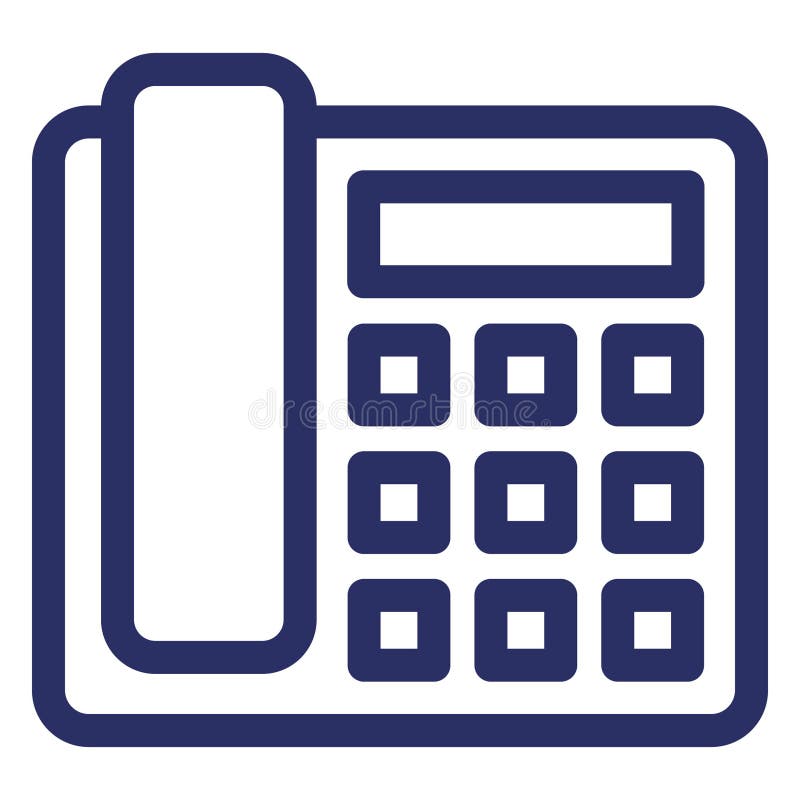 Landline Isolated Vector Icon Which Can Easily Modify or Edit Stock ...