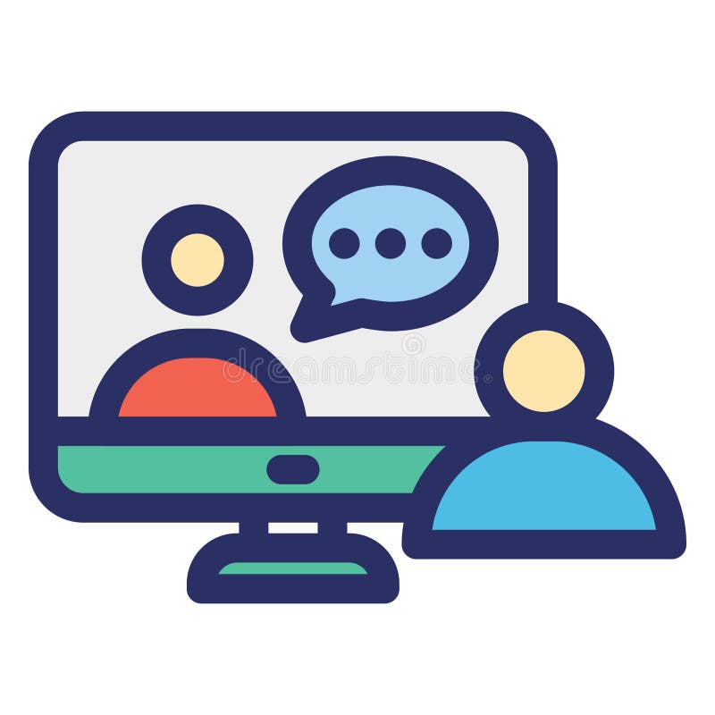 Live Call Isolated Vector Icon Which Can Easily Modify or Edit Stock ...