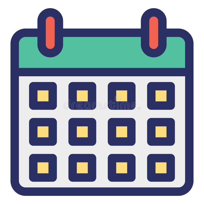 Schedule Isolated Vector Icon Which Can Easily Modify or Edit Stock ...