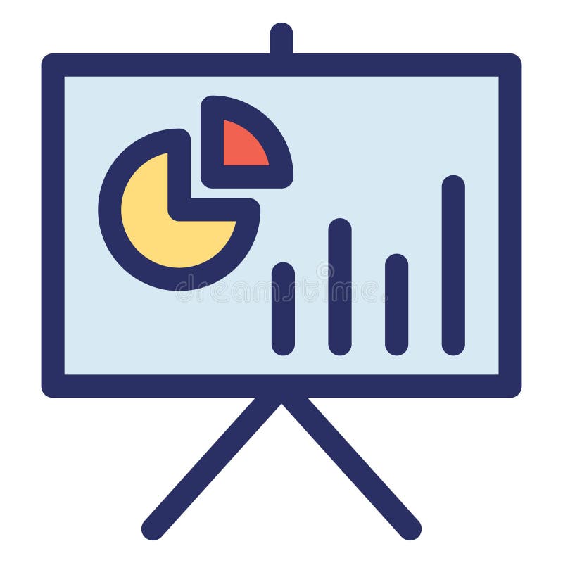 Graph Presentation Isolated Vector Icon Which Can Easily Modify or Edit ...