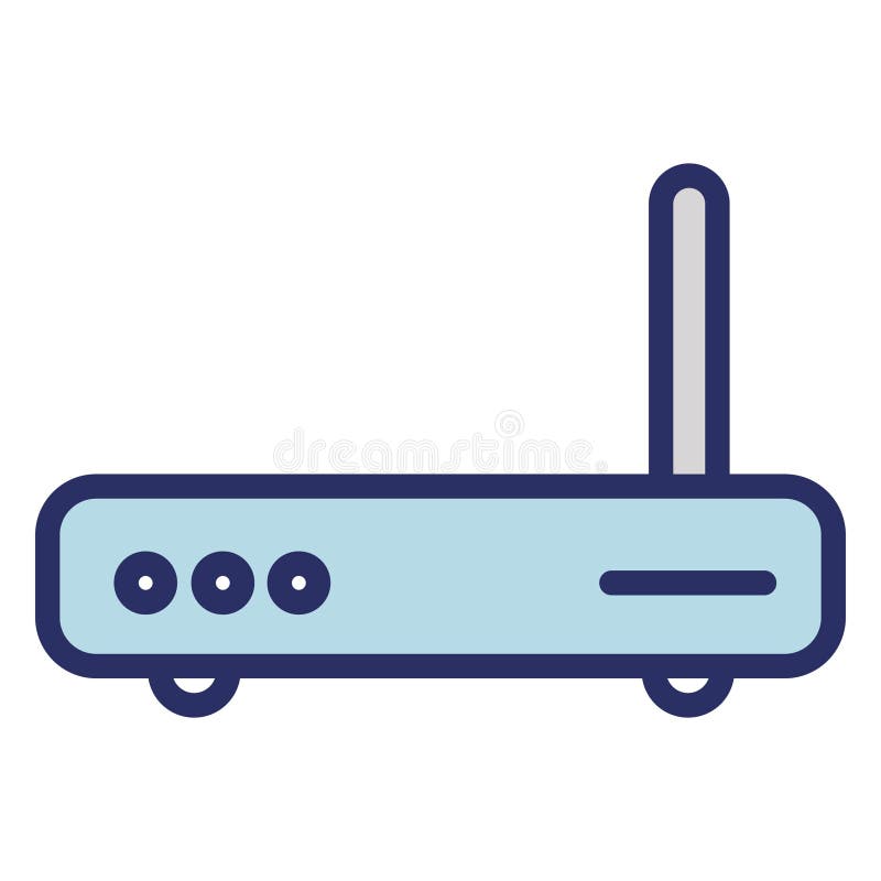 Internet Modem Isolated Vector Icon that Can Be Easily Modified or Edit ...