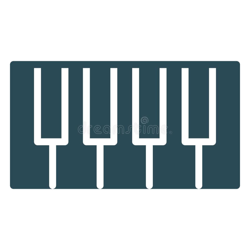 Keyboard Instrument Isolated Vector Icon Fully Editable Stock ...