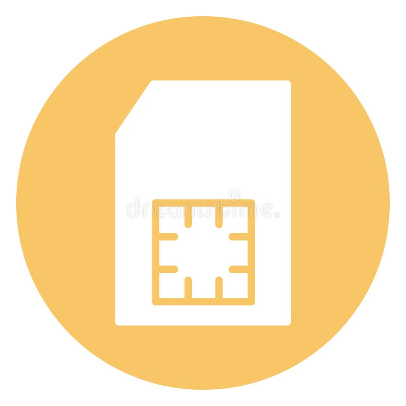 Cell Phone Memory Isolated Vector Icon Fully Editable Stock ...