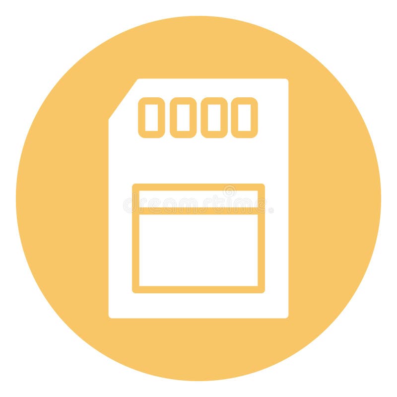 Cell Phone Memory Isolated Vector Icon Fully Editable Stock Vector ...